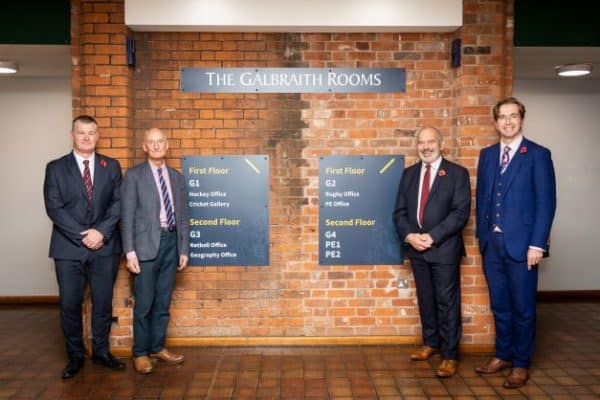 Former Headmaster returns to open new Geography rooms - Ipswich School