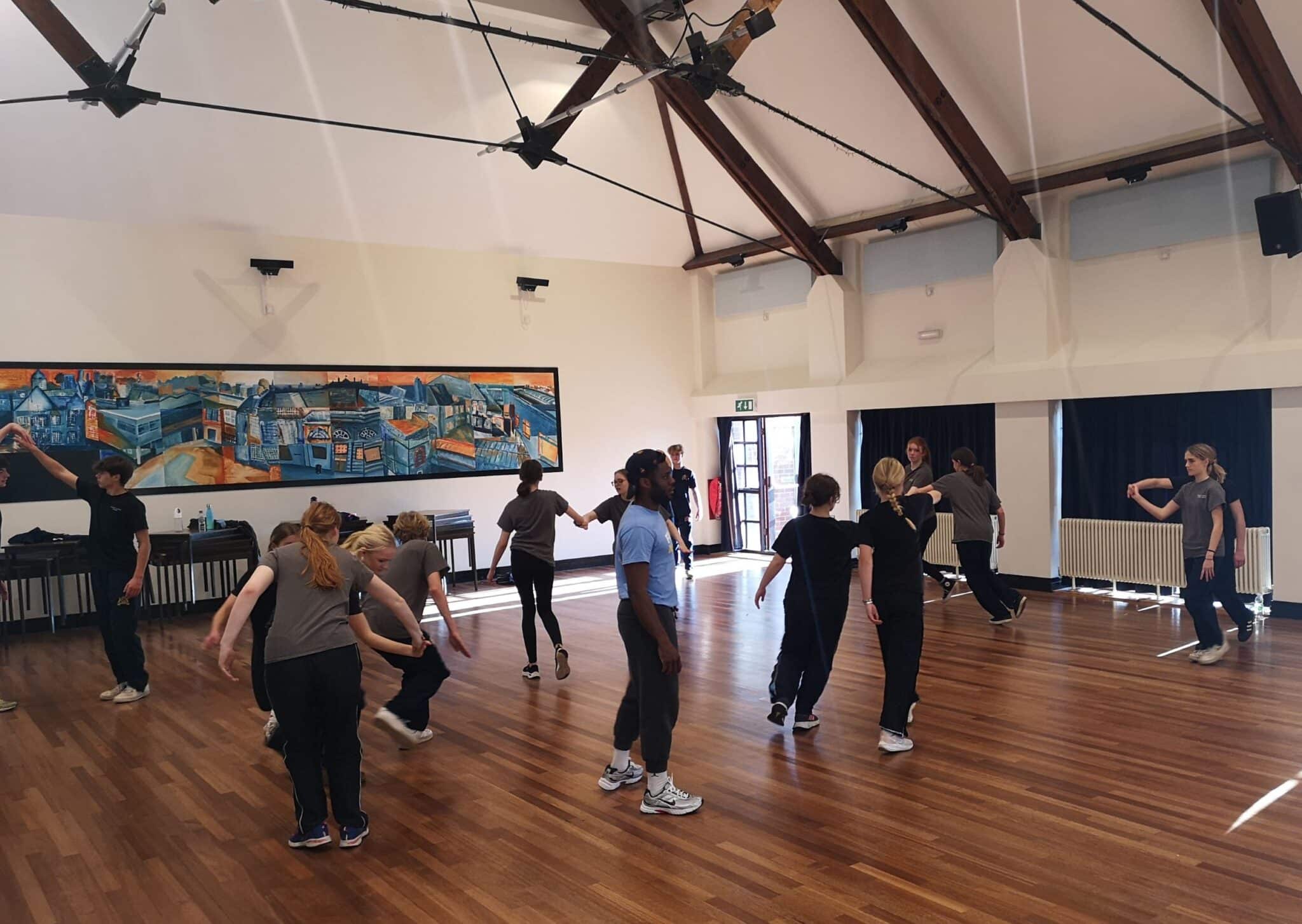 Frantic Assembly drama workshop - Ipswich School